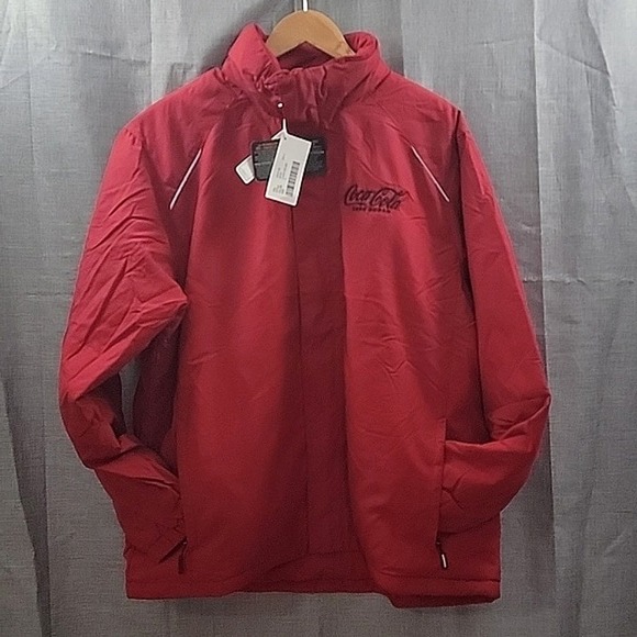 Core 365 | Jackets & Coats | Nwt Core365 Coca Cola Thermal Red Hooded ...